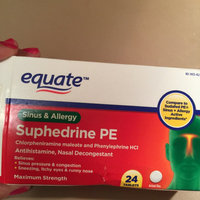 Equate Suphedrine PE Sinus & Allergy, Maximum Strength, Tablets - 24 ...