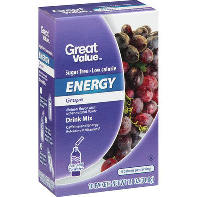 Great Value Grape Energy Drink Mix, 10ct Reviews 2019
