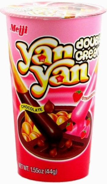 Meiji Yan Yan Double Cream Snack Reviews 2019