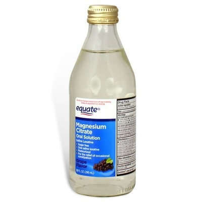 Equate - Magnesium Citrate, Oral Solution, Saline Laxative, Grape ...