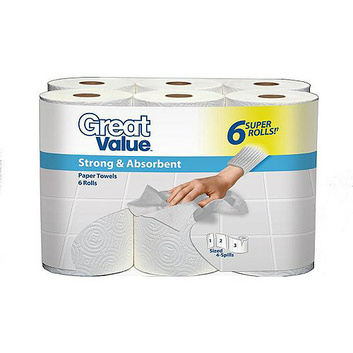 Great Value Paper Towels Great Value Ultra Strong & Absorbent Paper