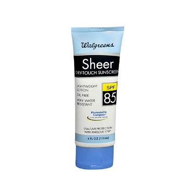 Walgreens Sheer Dry-Touch Sunscreen Lotion SPF 85 Reviews 2019