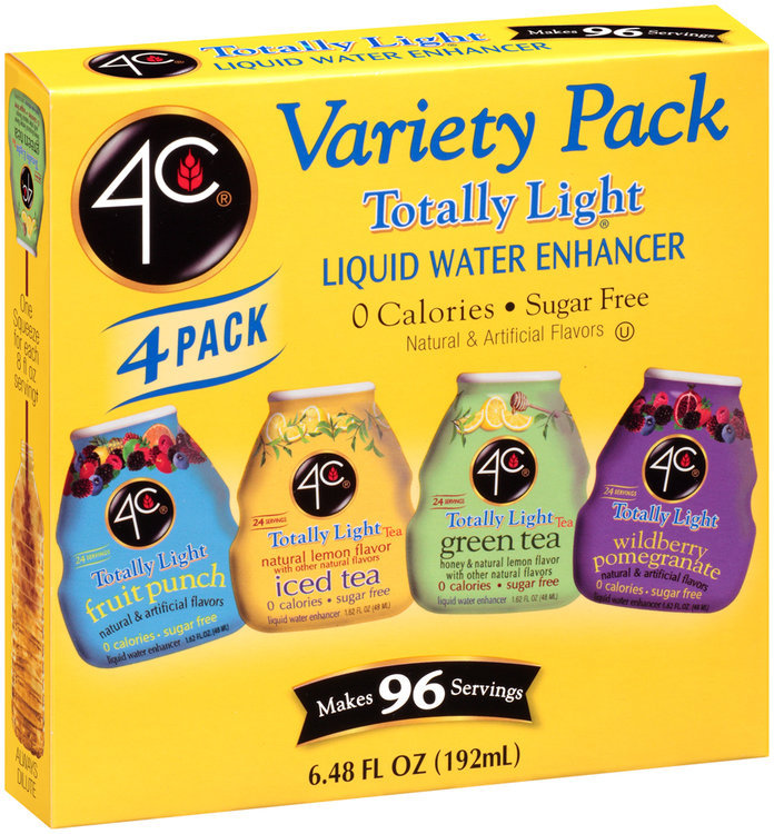 4c® totally light® fruit punch/lemon iced tea/green tea with honey ...