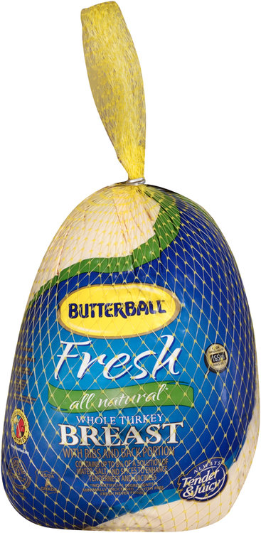 Butterball® Fresh Whole Turkey Breast with Ribs and Back Portion ...