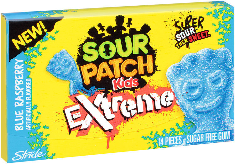 Stride Sour Patch Kids Extreme Blue Raspberry Sugar Free Gum Reviews ...