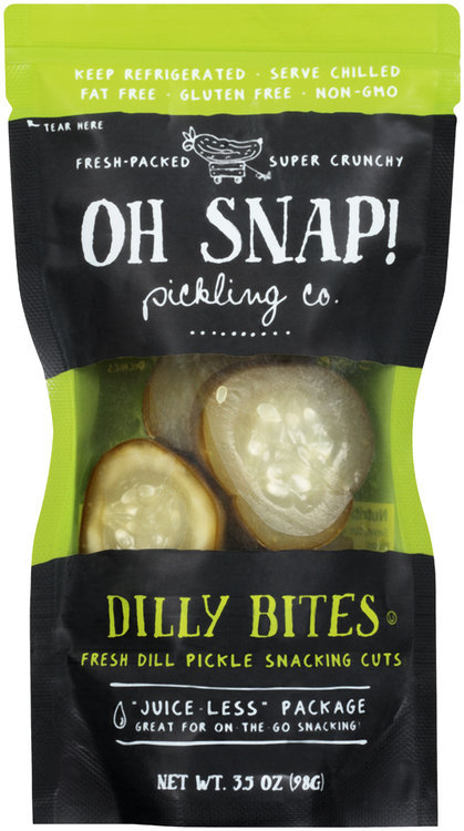 Oh Snap! Dilly Bites Fresh Dill Snacking Pickle Cuts 3.5 oz. Pouch ...
