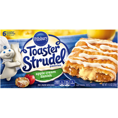 Pillsbury Toaster Strudel® Apple Cream Danish Toaster Pastries 6 ct Box ...