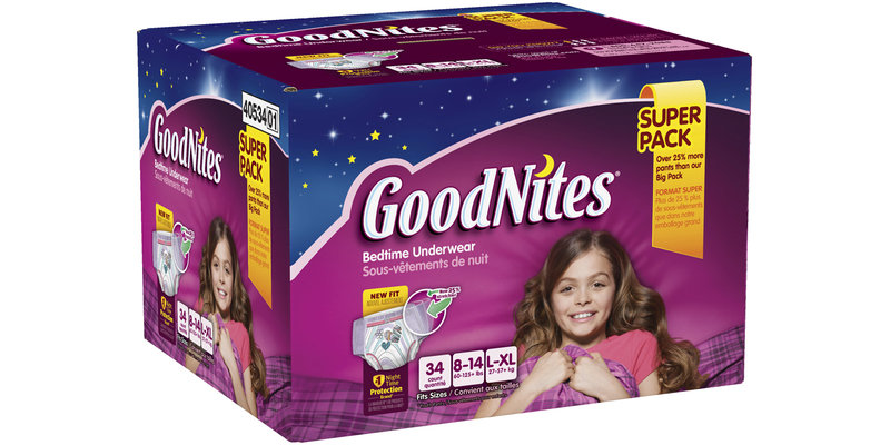 GoodNites® Bedtime Pants for Girls L/XL Reviews 2019