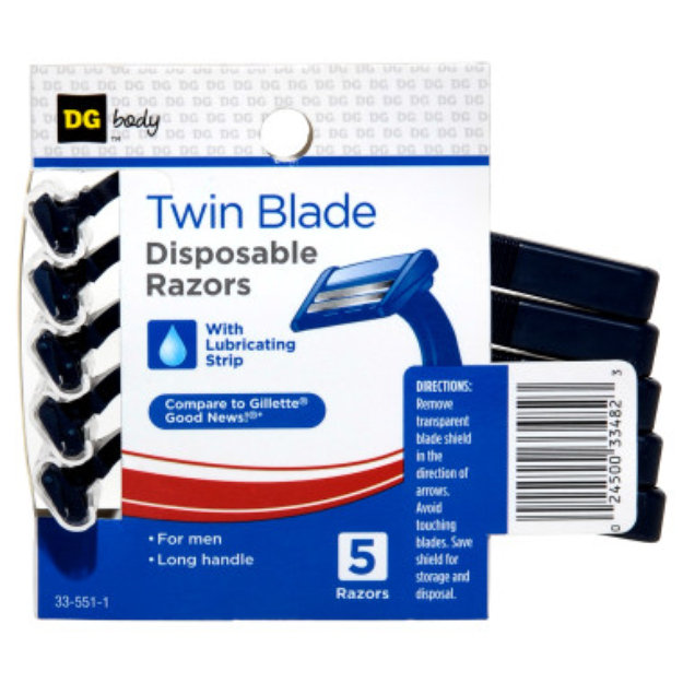 DG Body Men's Twin-Blade Disposable Razors - 5 ct Reviews 2019