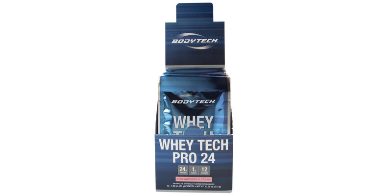 BodyTech Whey Pro 24 Protein Powder, Strawberries & Cream Reviews 2019