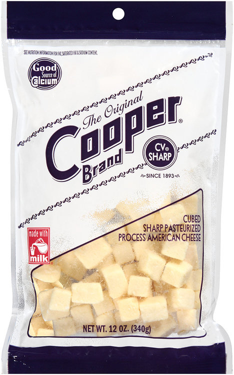 Cooper® Cubed Sharp Pasteurized Process American Cheese Reviews 2019