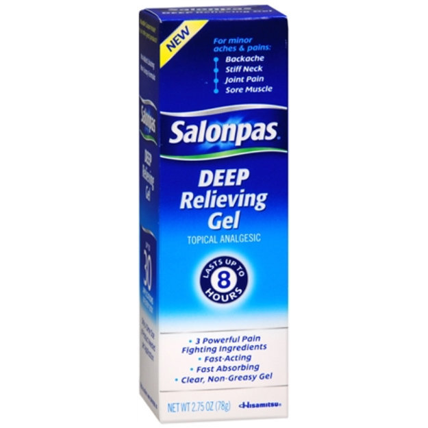 Salonpas Deep Relieving Gel Topical Analgesic, 2.75 oz Reviews 2019