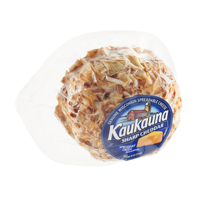 Kaukauna Wisconsin Spreadable Cheese Ball with Almonds Sharp Cheddar ...