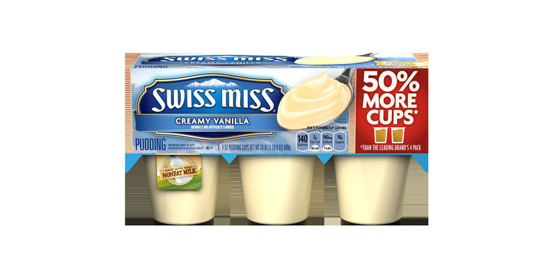 Swiss Miss Pudding Creamy Vanilla Naturally and Artificially Flavored ...