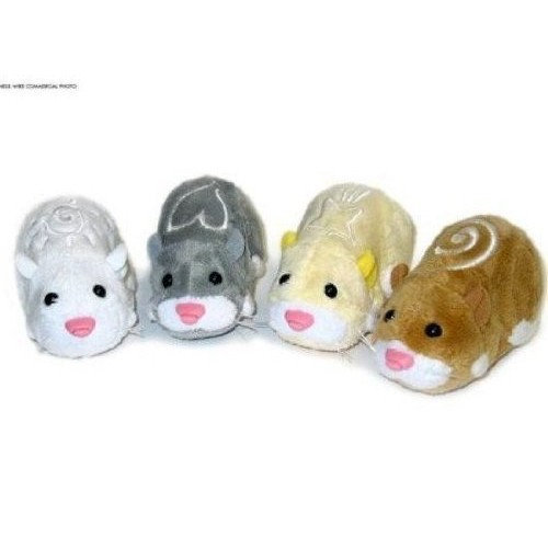 Topcare Zhu Zhu Pets Set of 4 Hamster Toys Squiggles, Num Nums, Chunk ...