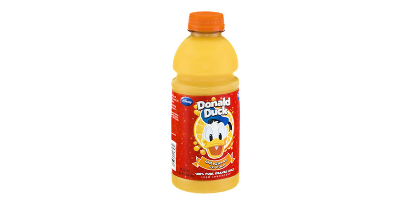 Donald Duck Original No Pulp 100% Pure Orange Juice Reviews 2019