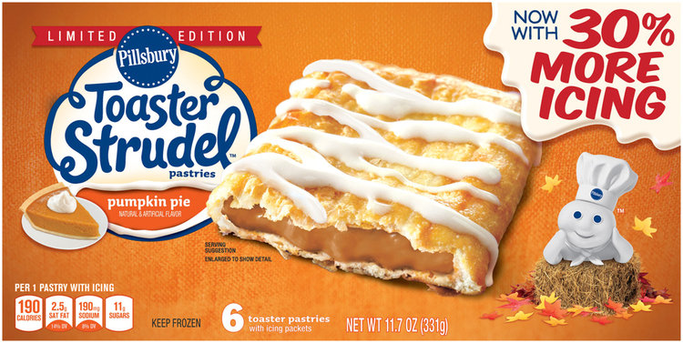 Pillsbury Toaster Strudel™ Limited Edition Pumpkin Pie Toaster Pastries ...