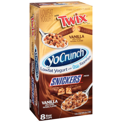 YoCrunch® Lowfat Yogurt with Twix™ Snickers® Pieces Reviews 2019