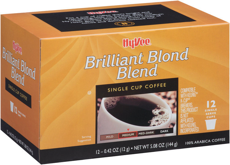 Hy-Vee® Brilliant Blond Blend Single Serve Cup Coffee 12 ct Box Reviews ...