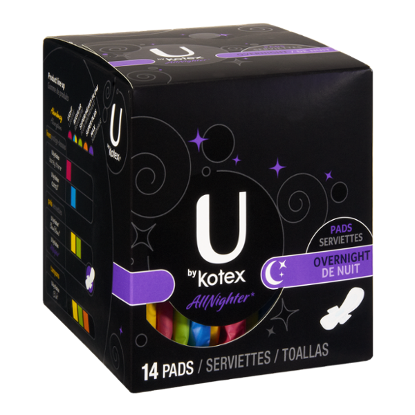 U Kotex All Nighter Overnight Pads - 14 CT Reviews 2019