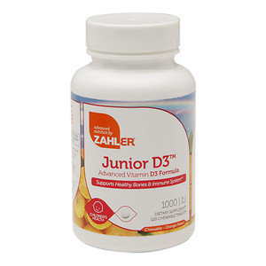 Zahler Junior D3, Great Tasting Chewable Vitamin D for Kids, 120 ...