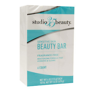 Studio 35 Beauty Bar Soap, Sensitive, Fragrance Free, 6 pk, 4 oz ...