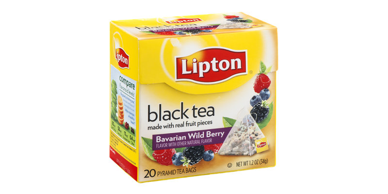 Lipton® Black Tea Pyramid Tea Bags Bavarian Wild Berry Reviews 2019