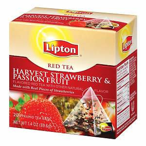 Lipton® Red Tea with Harvest Strawberry and Passion Fruit Flavor ...