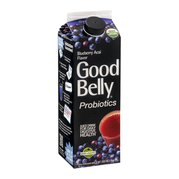 Good Belly Probiotics Juice Drink Blueberry Acai Flavor Reviews 2019