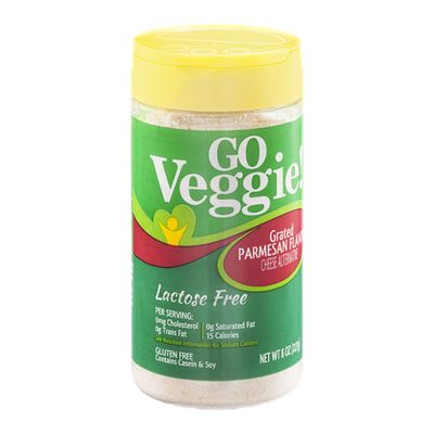 GO Veggie! Lactose Free Grated Parmesan Cheese Reviews 2019