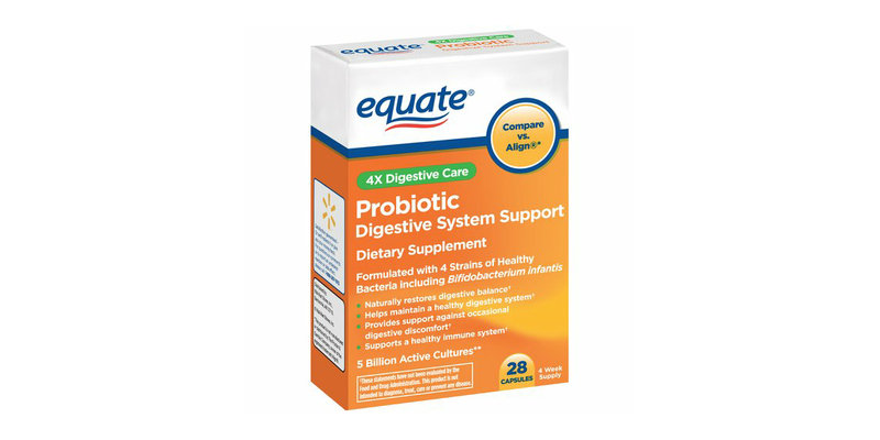 Equate 4X Digestive Care Probiotic Capsules Reviews 2019