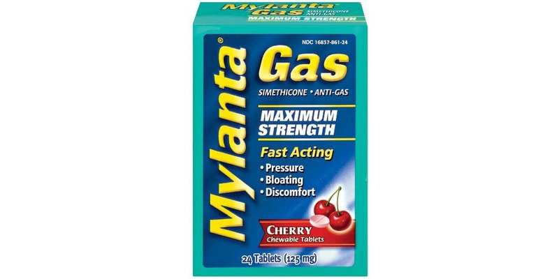 Mylanta Fast-Acting Anti-gas Chewable Tablets, Cherry, 24 Count Reviews ...