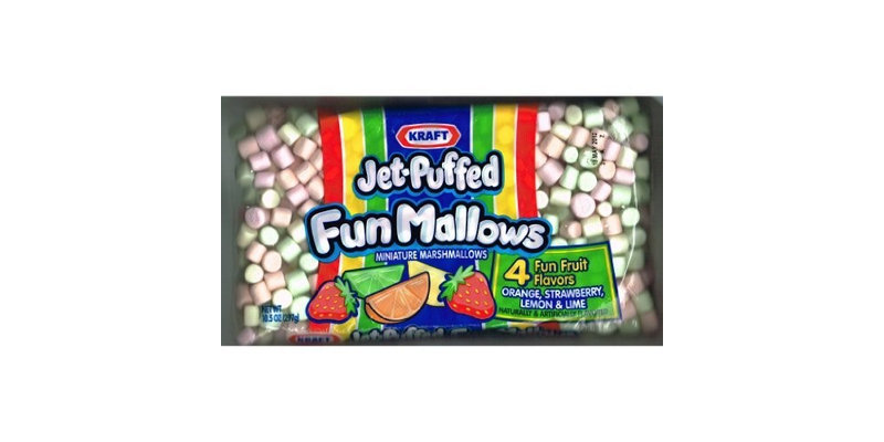 Jet Puffed Kraft Jet-Puffed Fun Mallows Fruit Flavors 10.5 Ounce (Pack ...