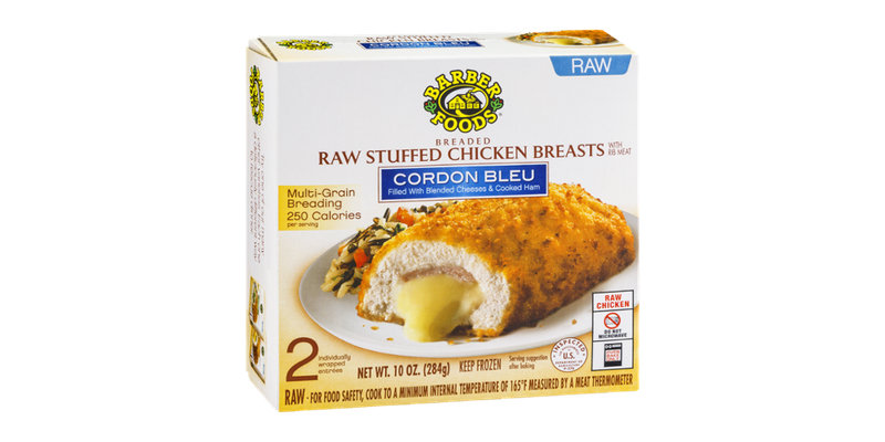 Barber Foods Raw Stuffed Chicken Breasts Cordon Bleu - 2 CT Reviews 2019