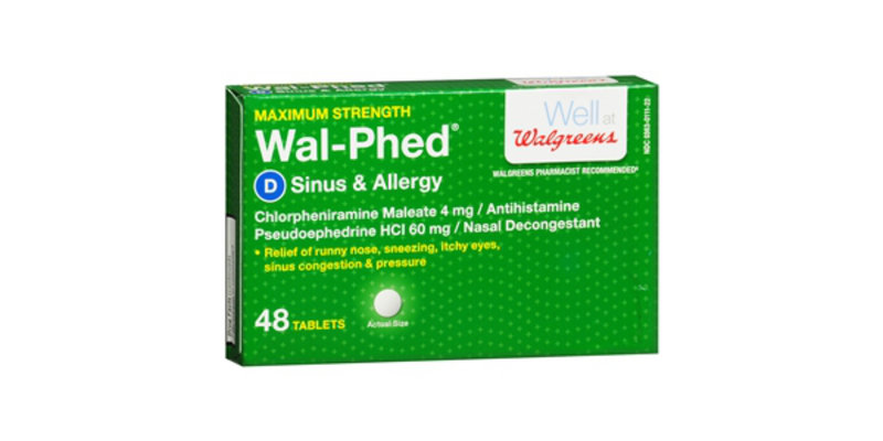 Walgreens Wal-phed Sinus & Allergy Tablets Reviews 2019