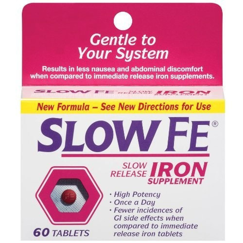 Slow Fe Slow Release Iron Tablets, 60 Count Reviews 2019