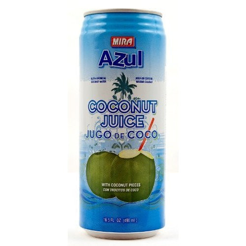 Mira 'Azul' Coconut Water with Pulp, 16.5 Ounce Cans (Case of 24 ...