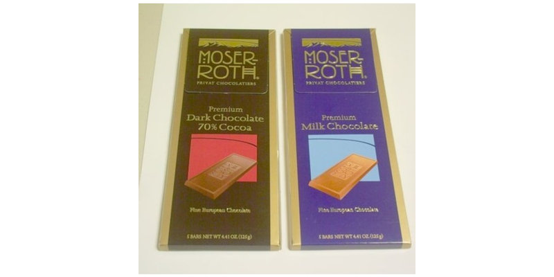 Chocolate Bars Moser Roth Privat Chocolatiers European Chocolate ...