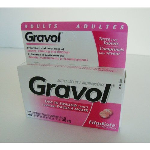 Easy to Swallow GRAVOL (30 tablets) Antinauseant for NAUSEA, VOMITING ...