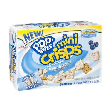 Kellogg's Pop-Tarts Mini Crisps Frosted Blueberry Tasty Baked Bites ...