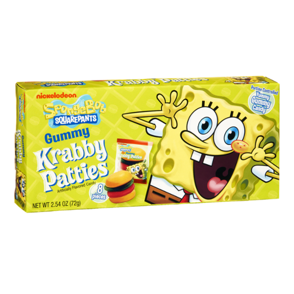 Nickelodeaon Sponge Bob Squarepants Gummy Krabby Patties Candy Reviews 2019