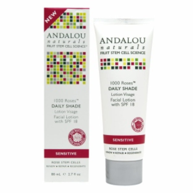 Andalou Naturals 1000 Roses Daily Shade Facial Lotion SPF 18, 2.7 fl oz ...
