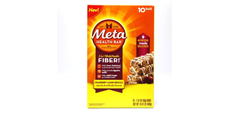 Metamucil Meta Cranberry Lemon Drizzle Fiber Bars - 10 Count Reviews 2019
