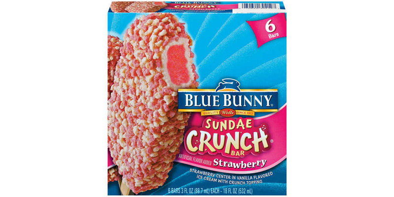 Blue Bunny Sundae Crunch Bar Strawberry Reviews 2019