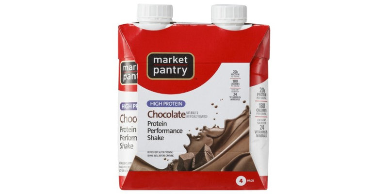 market pantry Market Pantry Protein Performance Milk Shake - Chocolate ...