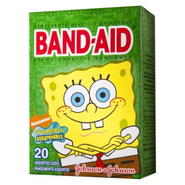 Band-Aid Band-aid SpongeBob Squarepants Brand Adhesive Bandages - 20 ...