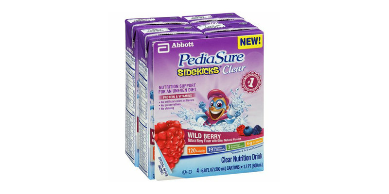 PediaSure Sidekicks Wild Berry Clear Nutritional Drink Reviews 2019