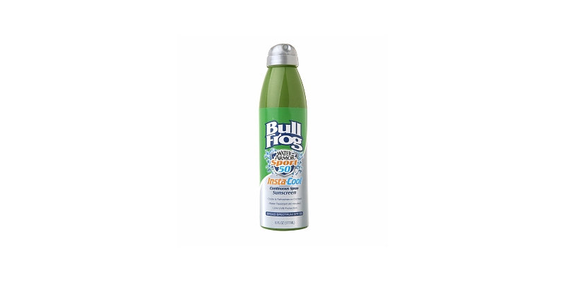 Bull Frog Water Armor Sport InstaCool SPF 50+ Continous Spray Reviews 2019