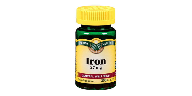 Spring Valley : High Potency Iron 27 Mg Dietary Supplement Tablets ...