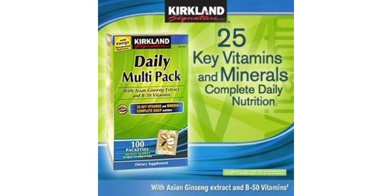 Kirkland Signature Kirkland Daily Multivitamin Pack With Energy ...
